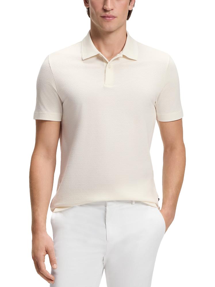 BOSS parlay cotton blend jersey polo shirt
